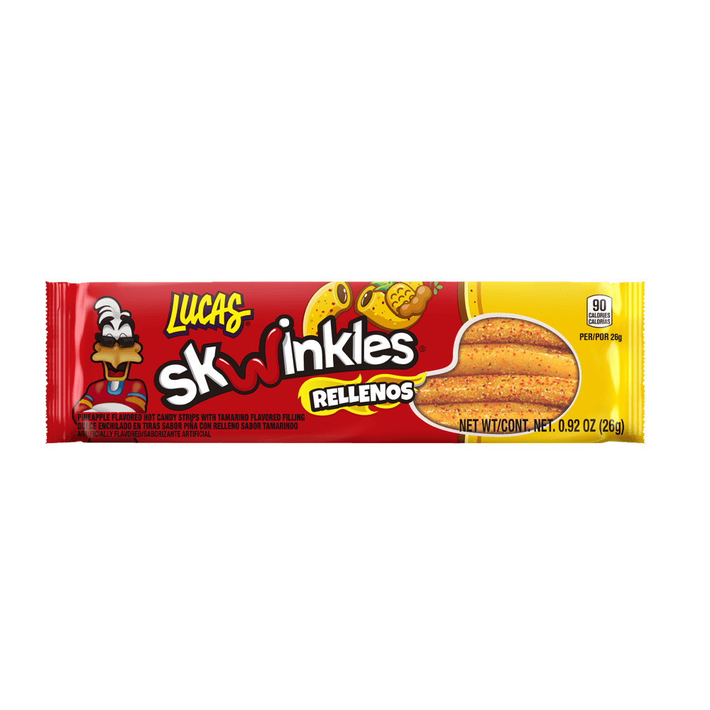LUCAS SKWINKLES Rellenos Pineapple & Tamarind flavor 26g | Lucas