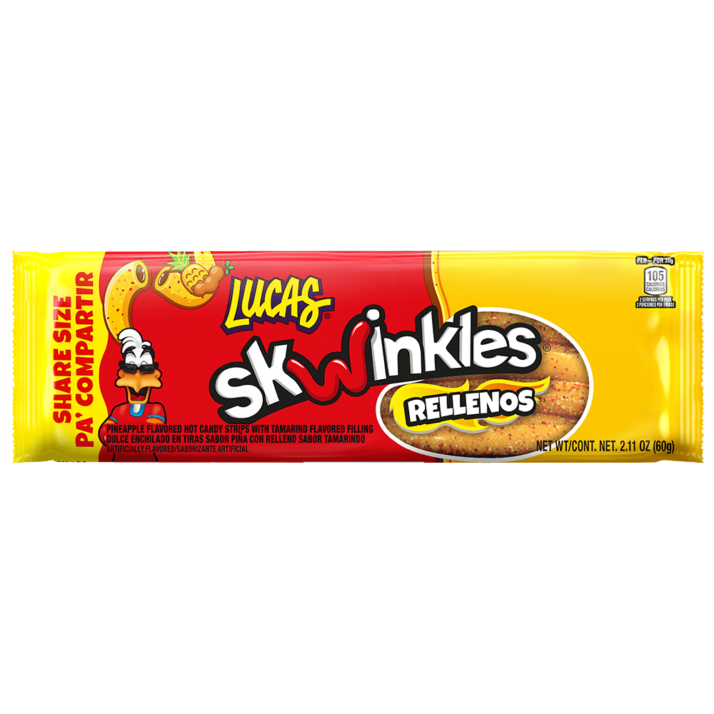 LUCAS SKWINKLES Rellenos Pineapple & Tamarind flavor 60g | Lucas